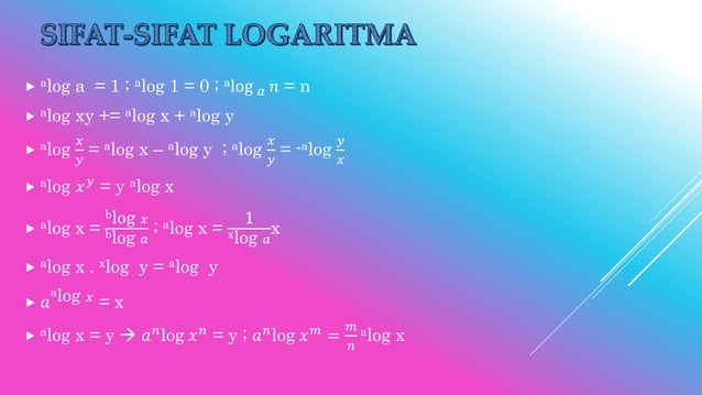 Logaritma | PPTX