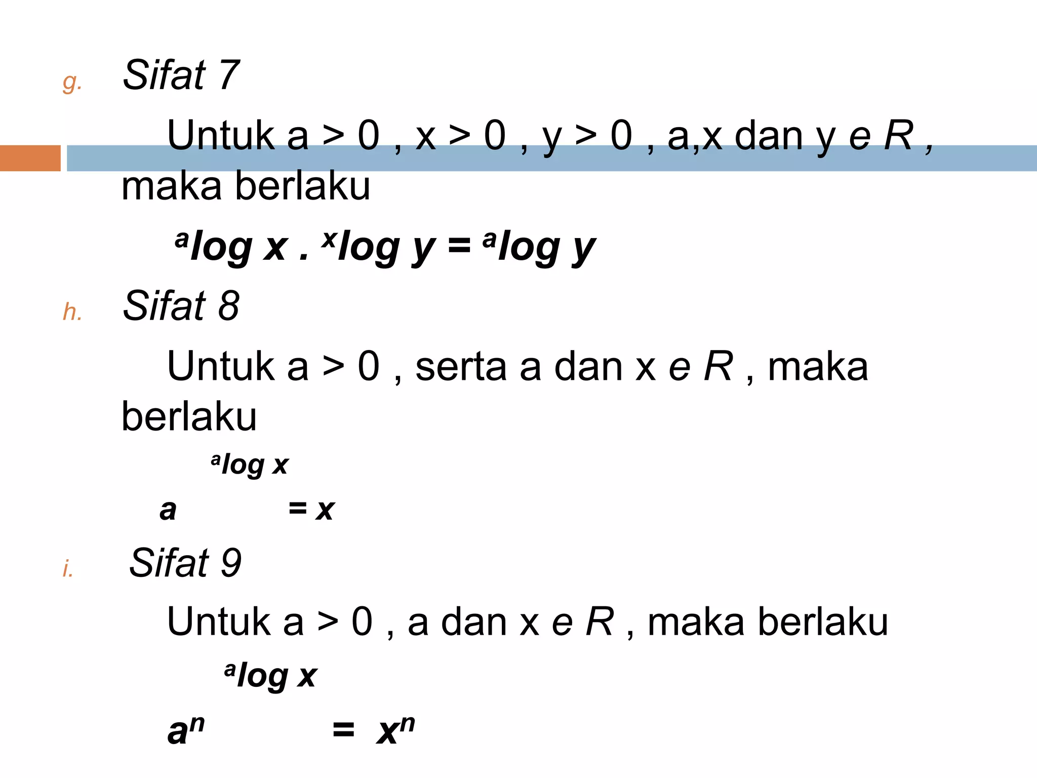Logaritma kelas X IIS | PPTX