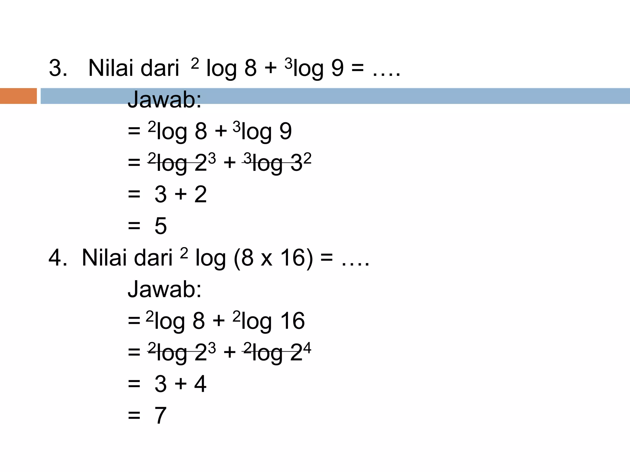 Logaritma kelas X IIS | PPTX