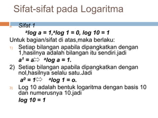 Logaritma kelas X IIS | PPTX