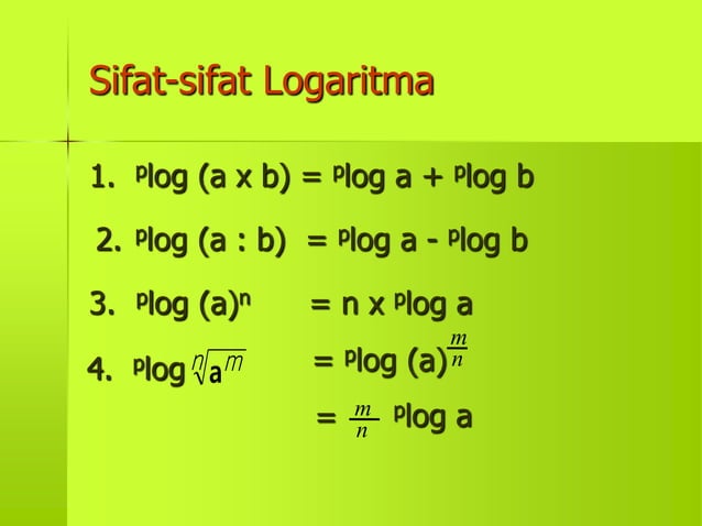 Logaritma Ppt Sma Kelaas 10 Materi Yang Bagus Ppt