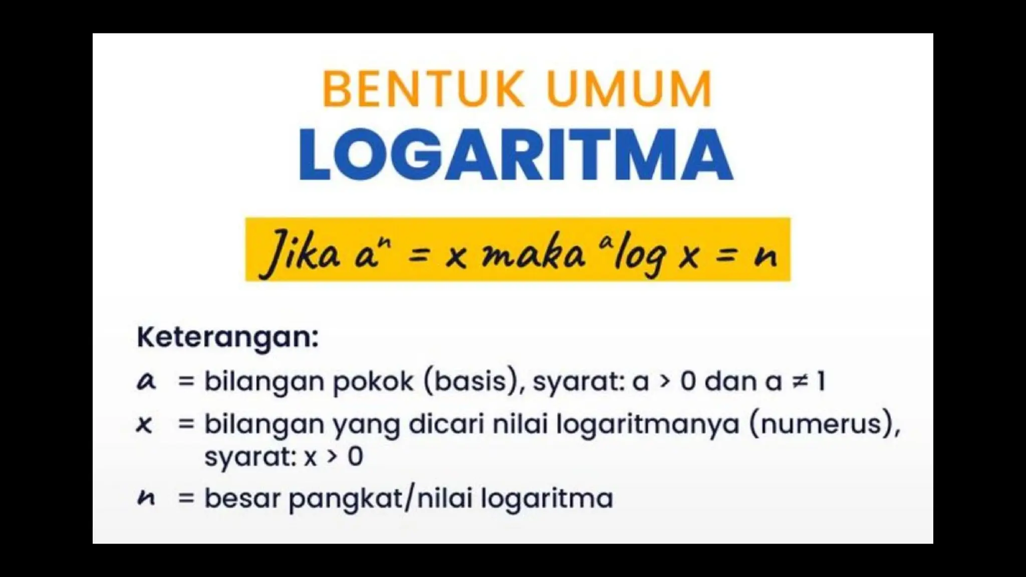 LOGARITMA for grade x Senior highhhhhhhh | PPT