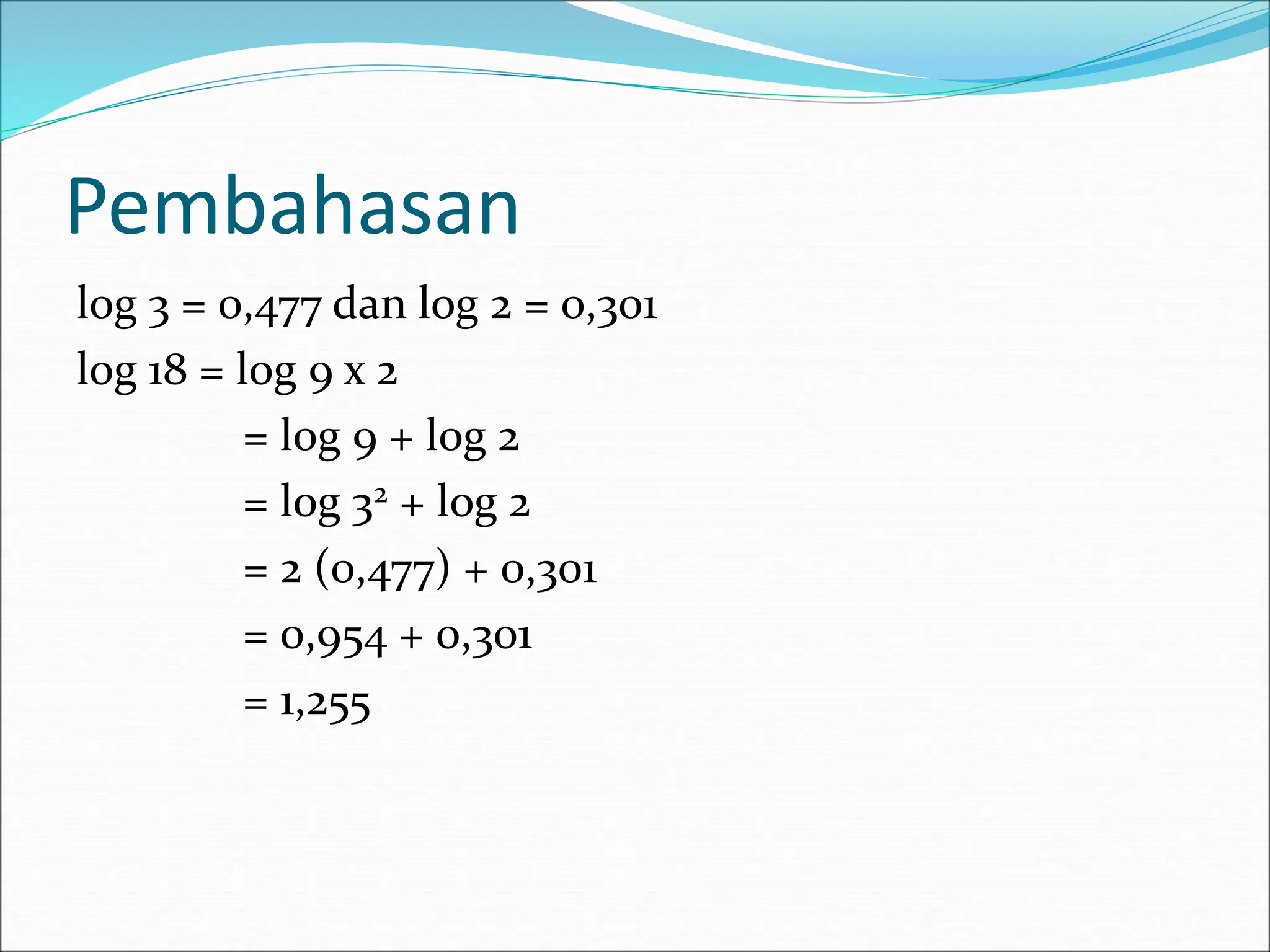 LOGARITMA KELAS 10.ppt