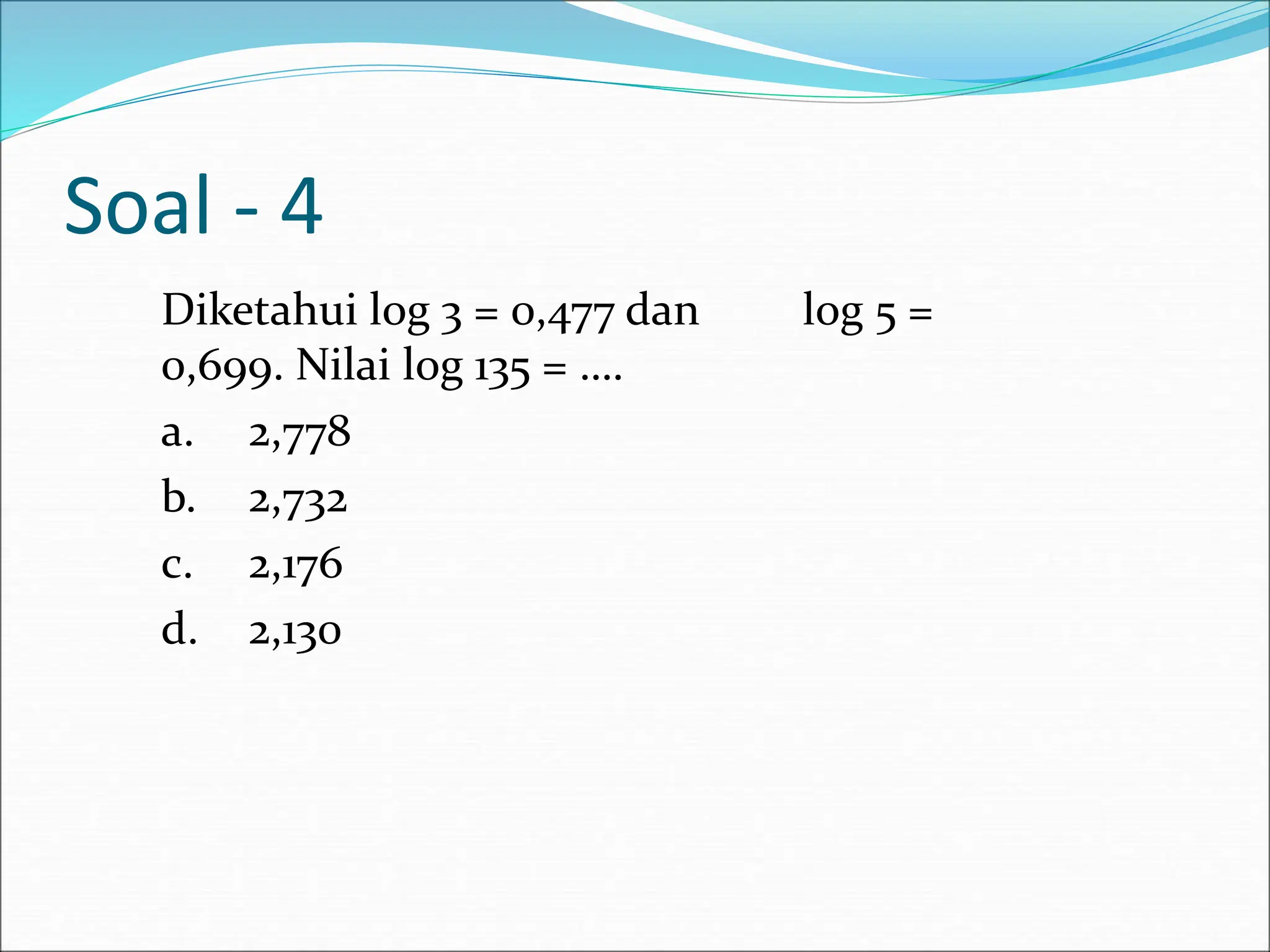 LOGARITMA KELAS 10.ppt
