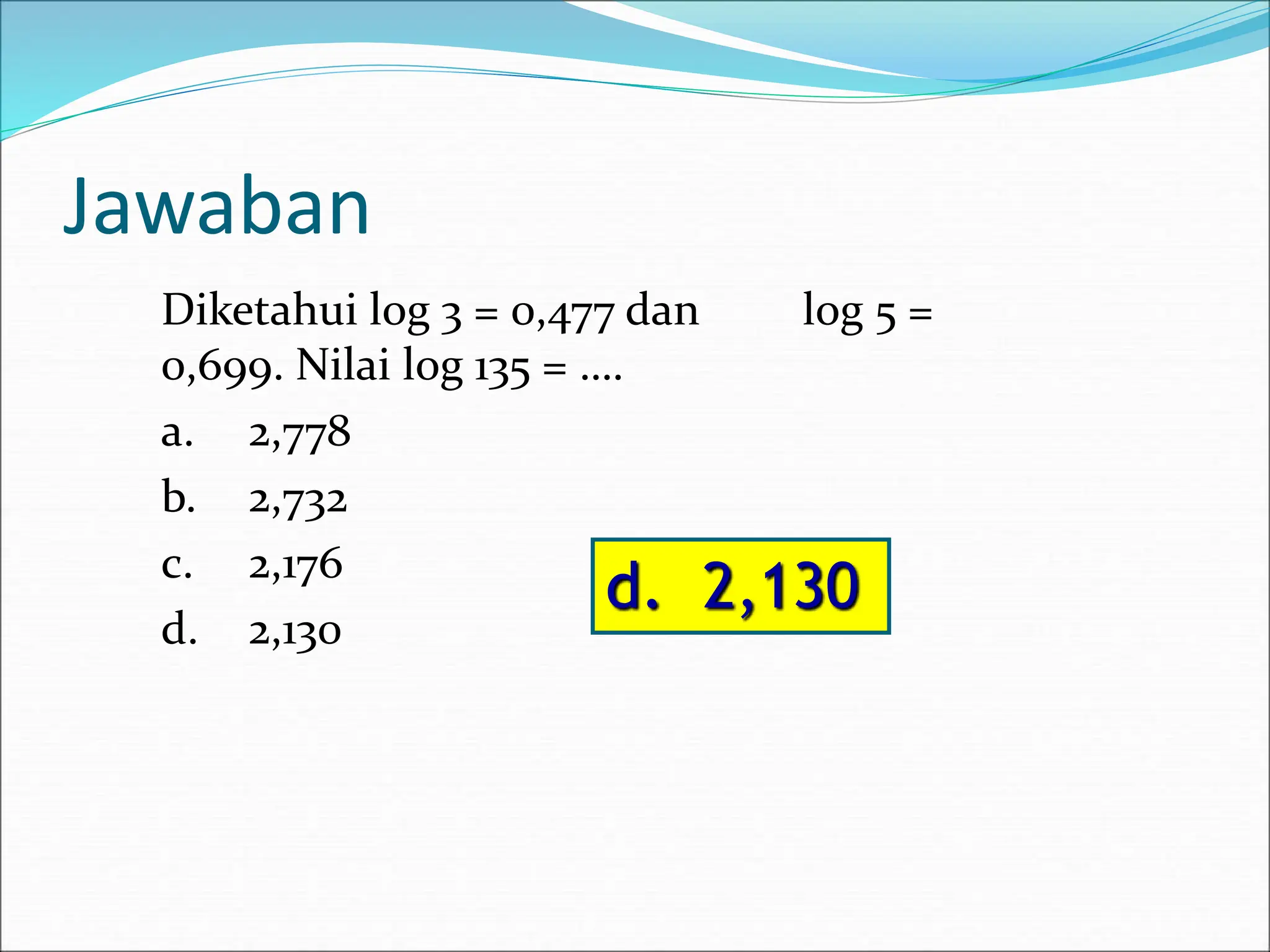 LOGARITMA KELAS 10.ppt