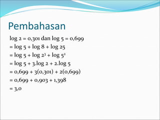 LOGARITMA KELAS 10.ppt