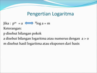 LOGARITMA KELAS 10.ppt