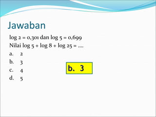 LOGARITMA KELAS 10.ppt