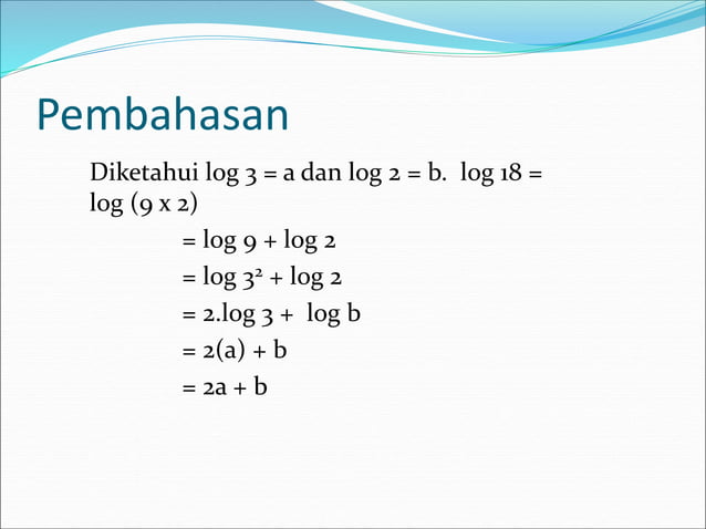 LOGARITMA KELAS 10.ppt