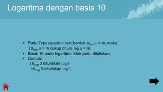 Logaritma (yulia sari) | PPTX