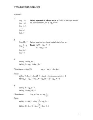 Logaritmi | PDF