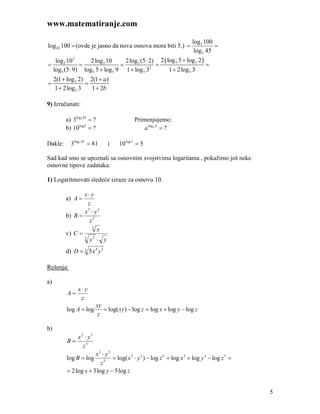 Logaritmi | PDF
