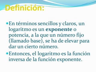 Logaritmo | PPTX