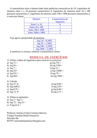 Logaritmo decimal | DOC