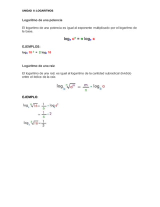 Logaritmos | DOCX