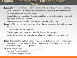 Logback | PPT | Programming Languages | Computing