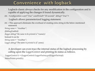 Logback | PPT | Programming Languages | Computing
