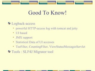 LOGBack and SLF4J | PPT