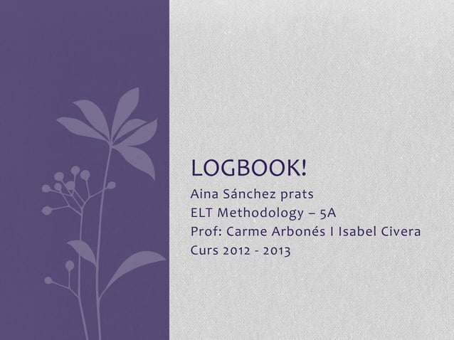 Logbook | PPT