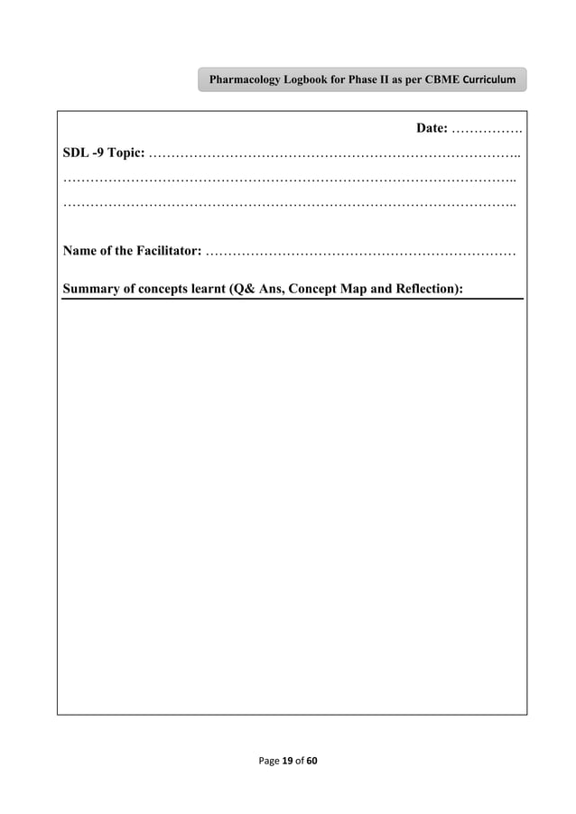 LOGBOOK PHARMACOLOGY - 29-03-2021 - GMC DATIA | PDF | Educational ...
