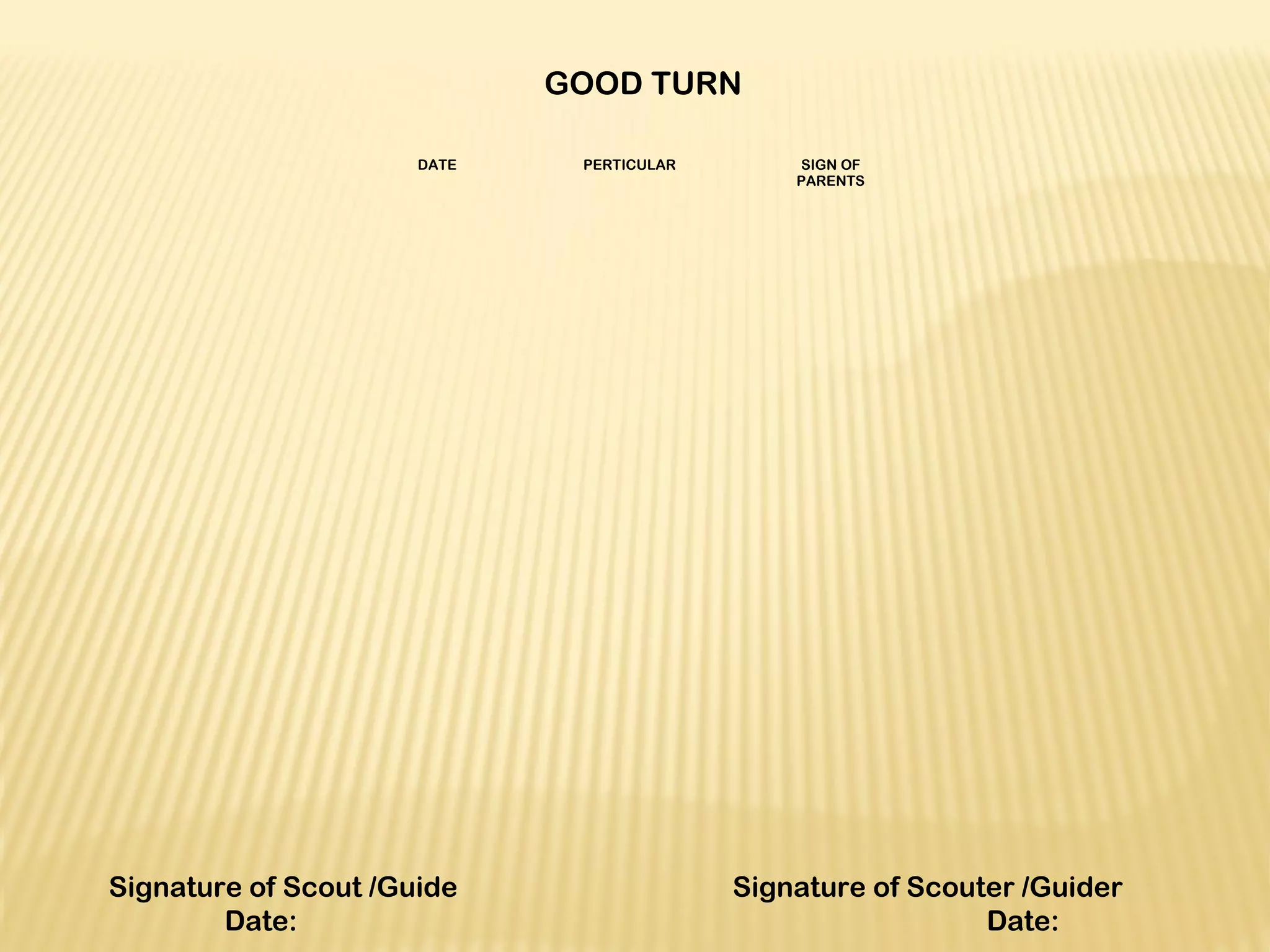 Scout and Guide Logbook | PPT