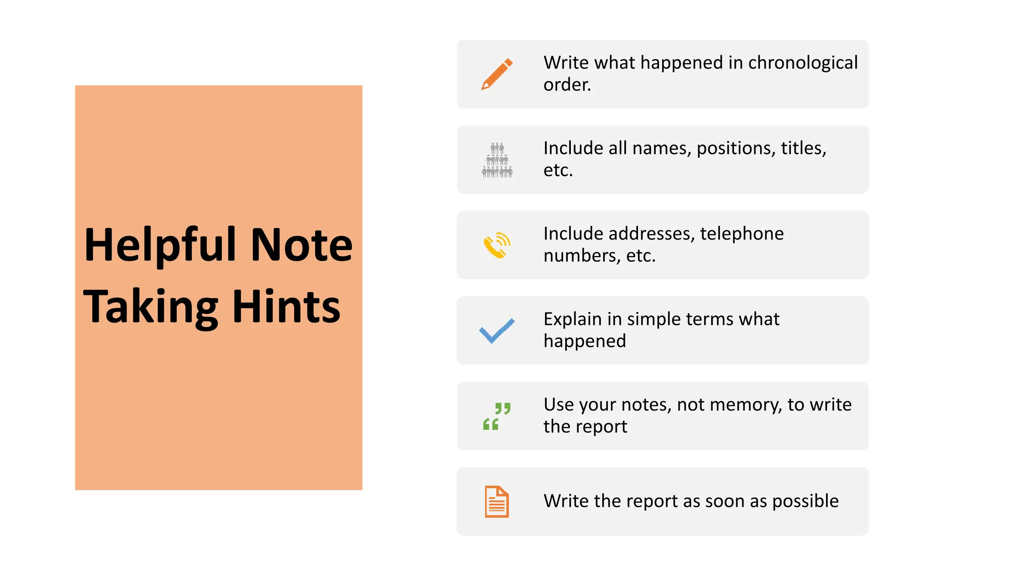 LOGBOOK AND REPORT WRITING for security guards improvement | PPTX