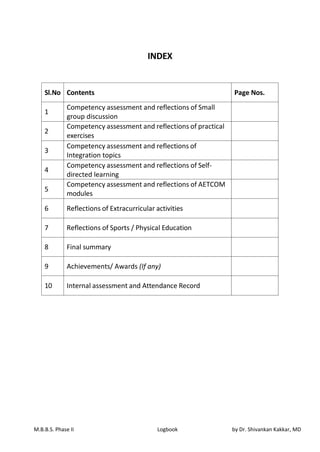 Microbiology Logbook for MBBS Phase II Students | PDF