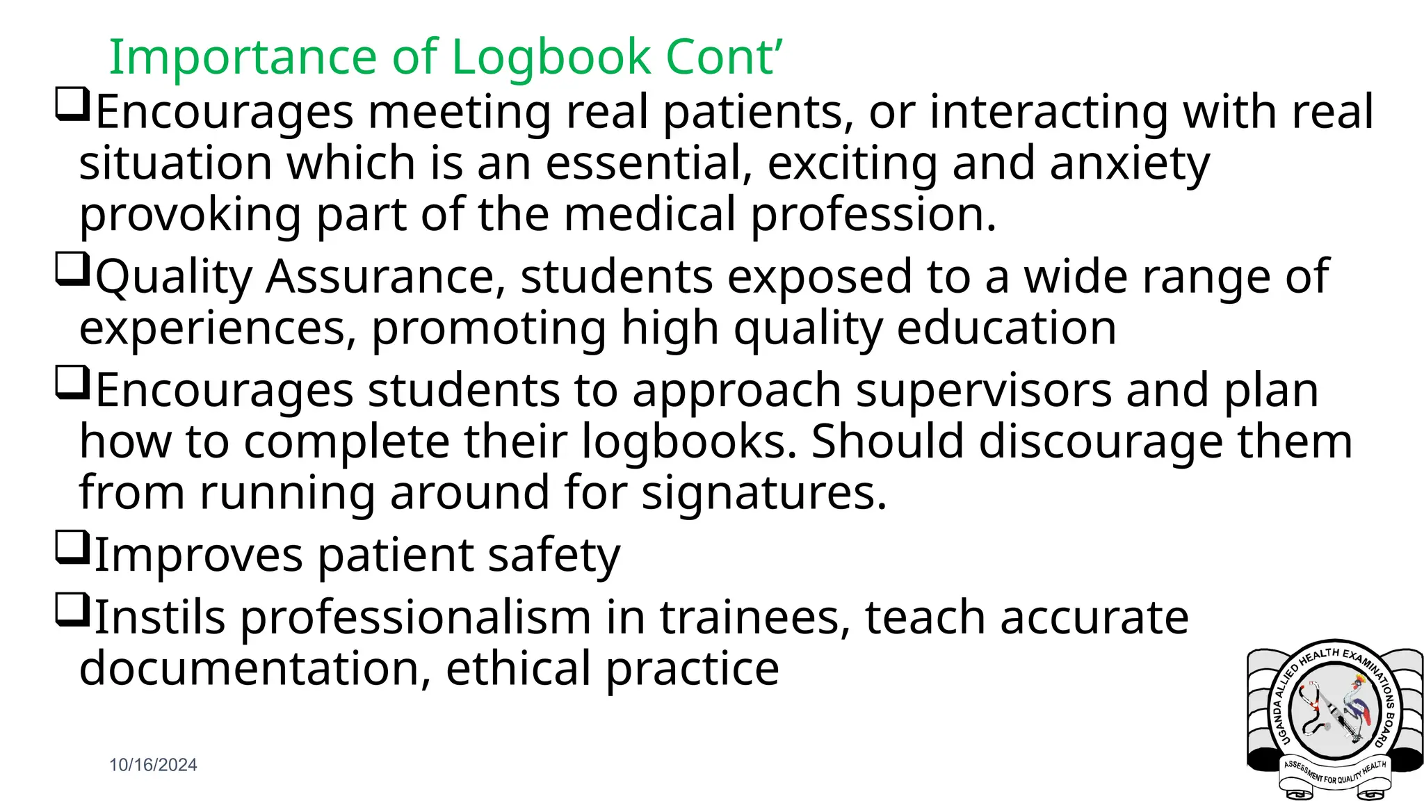 LOGBOOK PRESENTATION for nurses and midwives.pptx