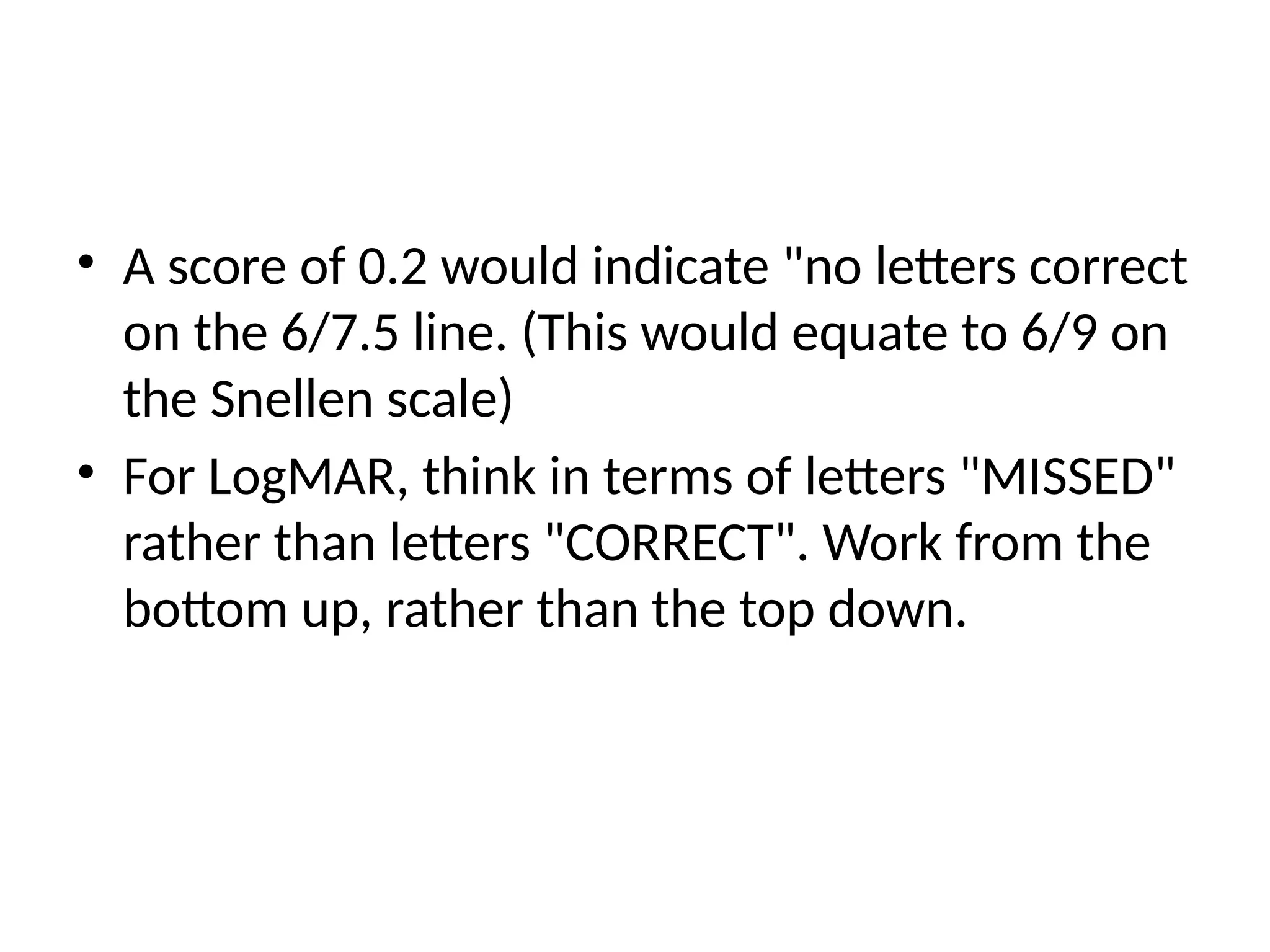 log chart va .pptx LogMAR and Snellen Difference | PPTX
