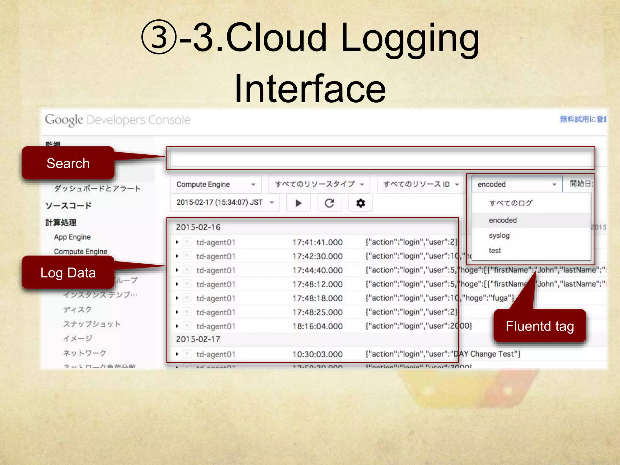 Log collect with google fluentd | PPTX