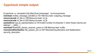 Александр Куцан: "Static Code Analysis in C++" | PPTX | Computer Software and Applications ...