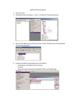 Logfiles binning using actix | PDF