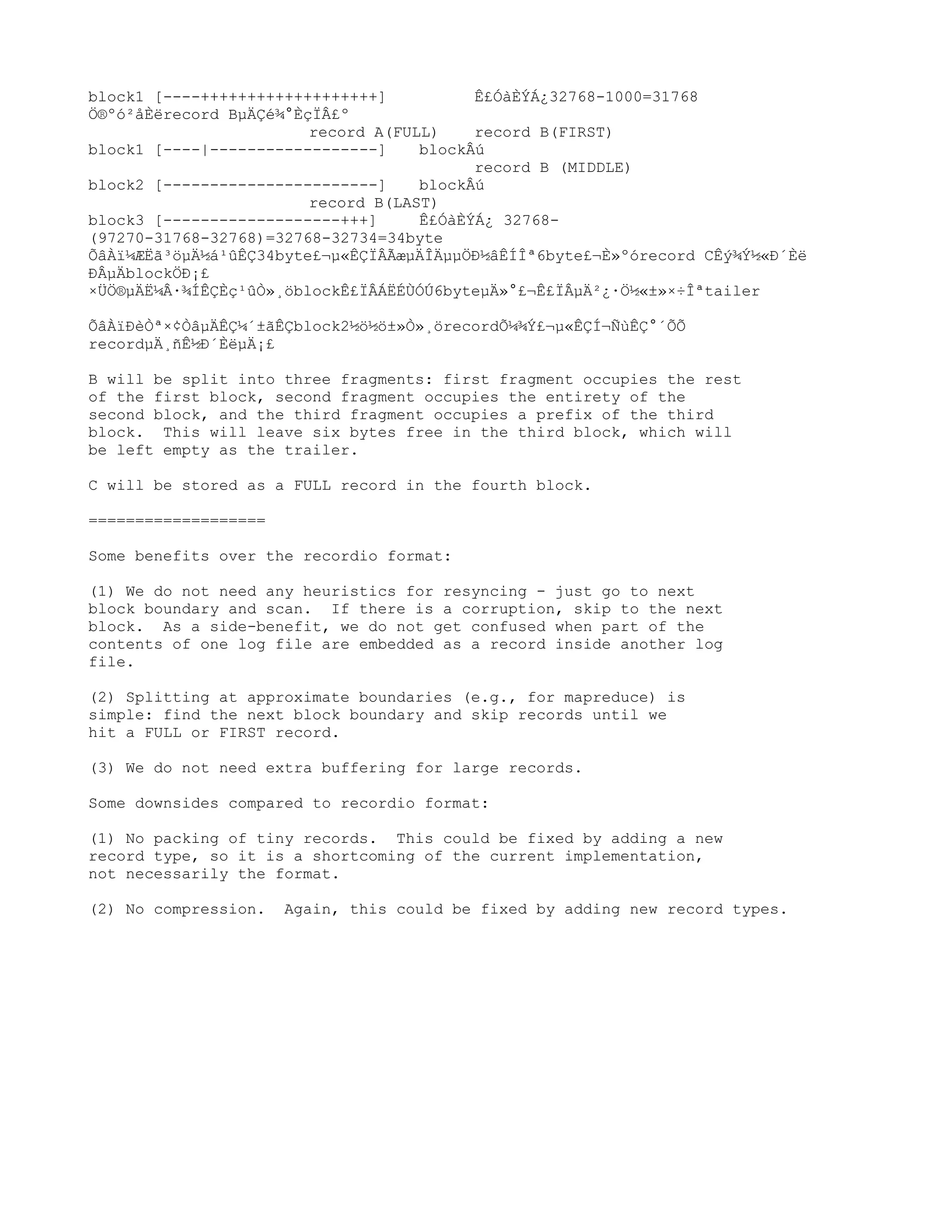 leveldb Log format | PDF