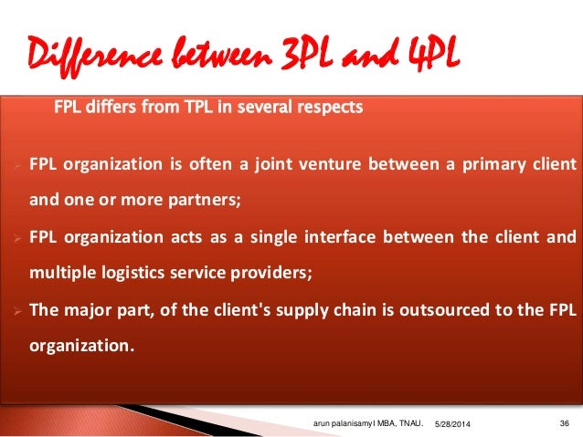 3patry and 4 party logistics