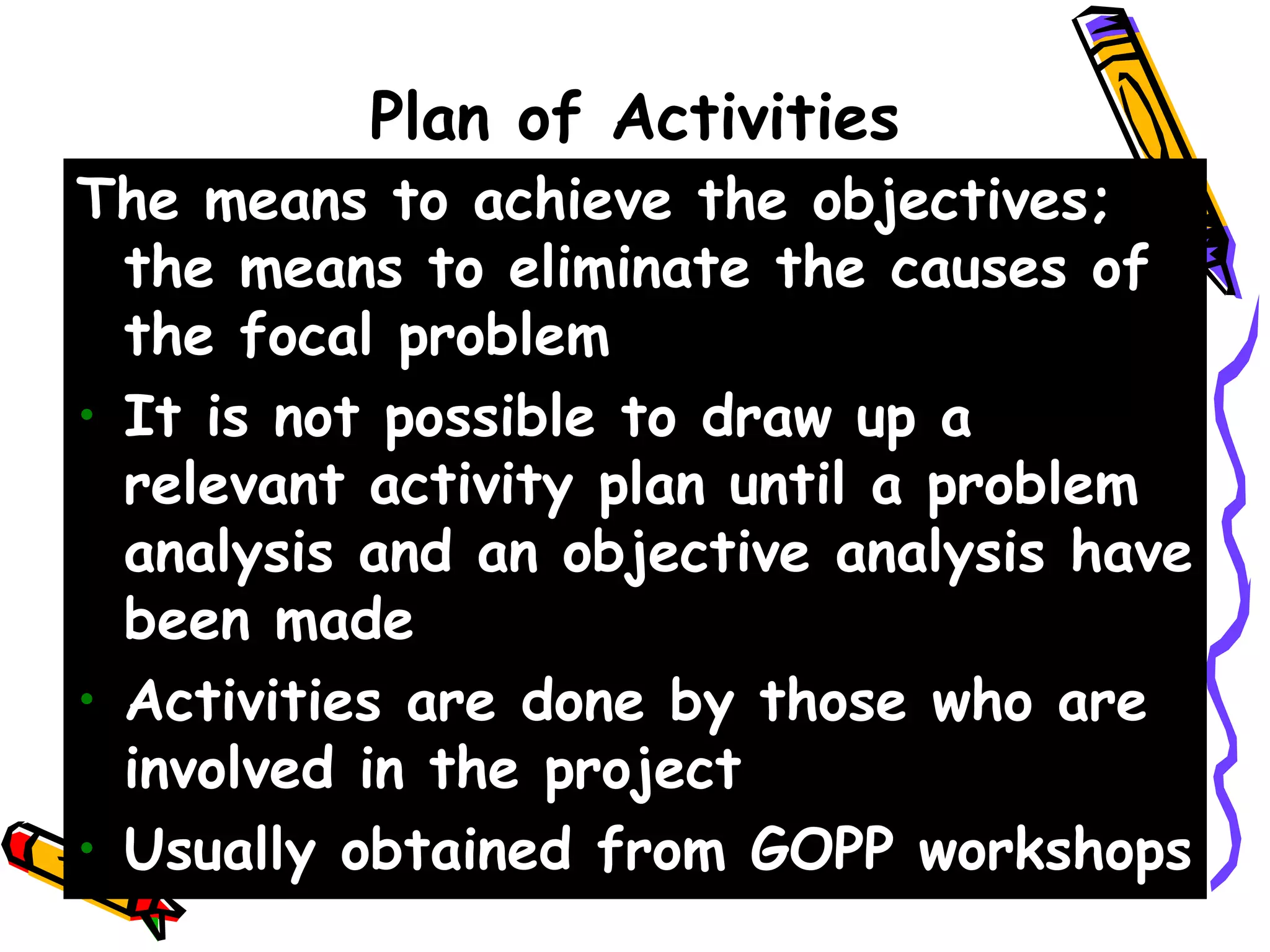Logical Framework Approach - LFA (LogFrame) - Project Planning | PPT