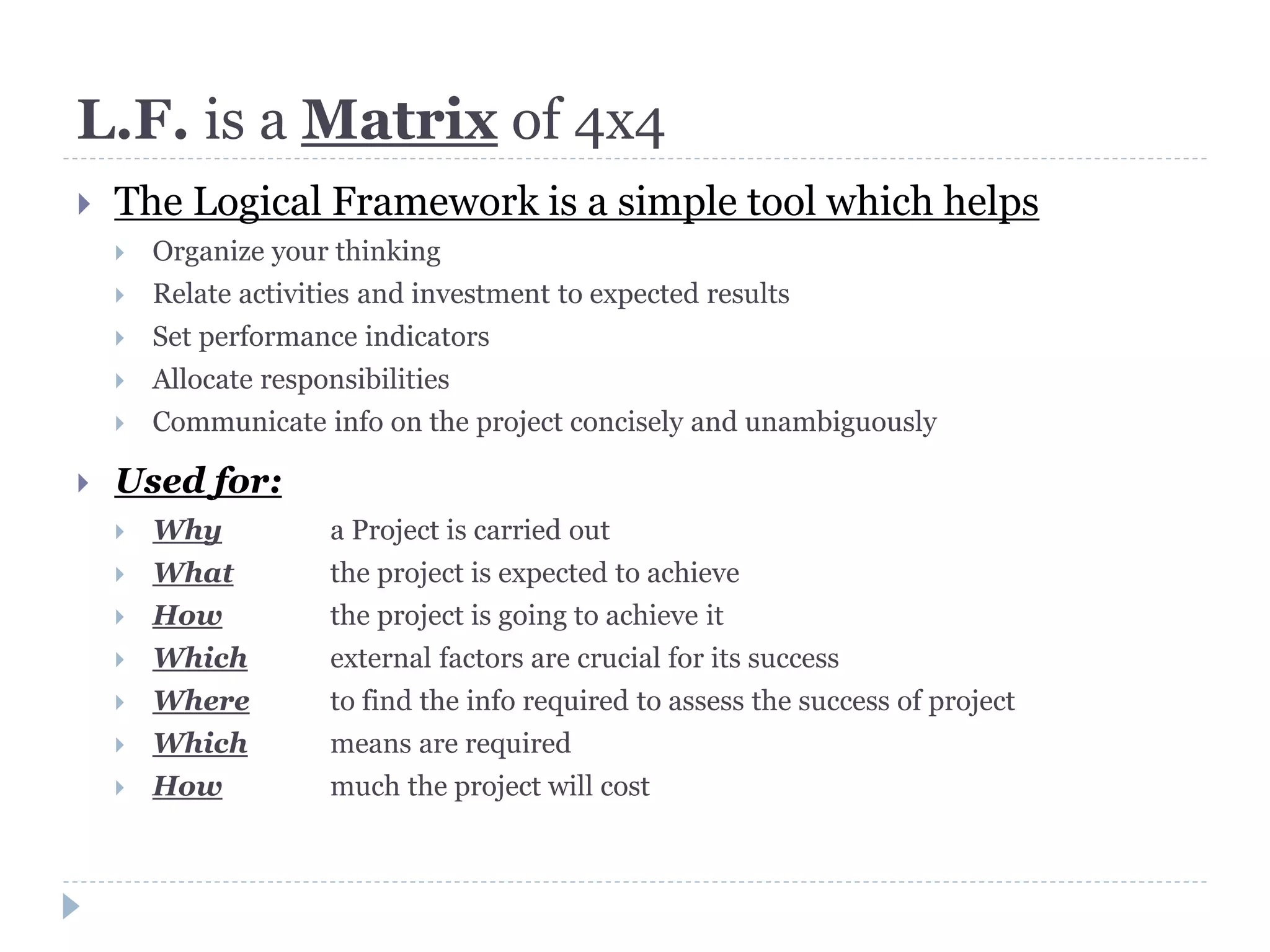 Log frame of Developmental Project, Planning Commission, Developmental ...