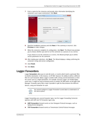 ArcSight Logger Forwarding Connector for HP OMi Configuration Guide 5.1.7.6080 | PDF | Computer ...