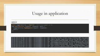 Logging your node.js application | PPSX | Web Development | Internet
