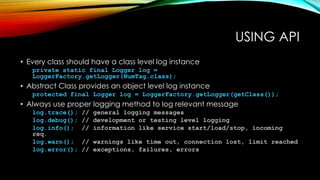 Java Logging | PPTX | Web Development | Internet