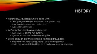 Java Logging | PPTX | Web Development | Internet