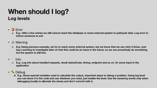 Logging node.js global summit | PPT