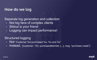 Logging and observability | PDF