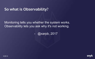Logging and observability | PDF