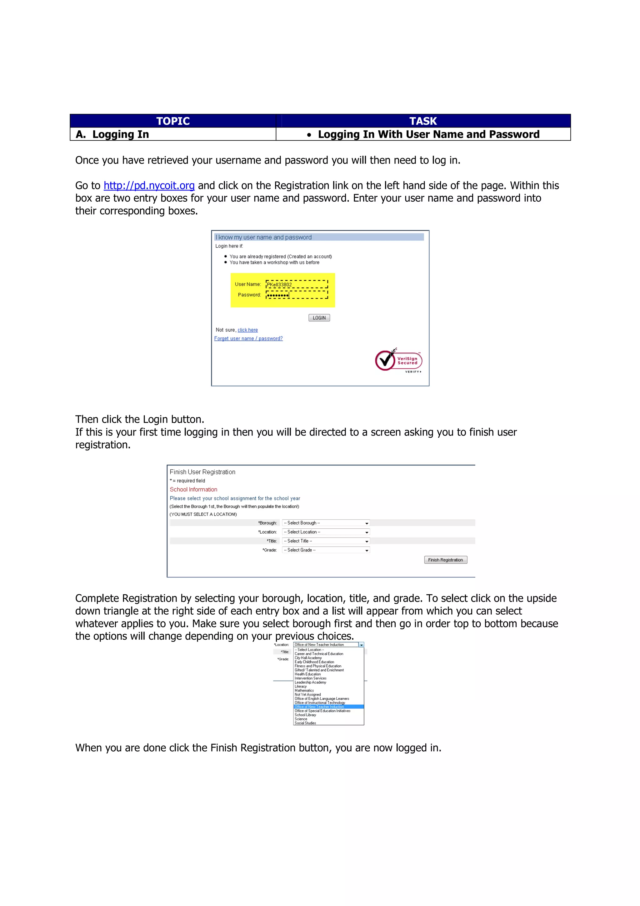 Logging In Protraxx Non Public | PDF