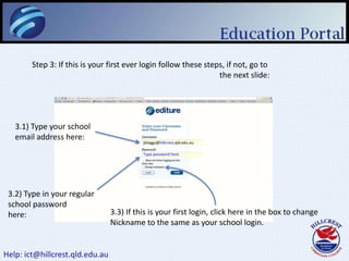 Logging into Education portal (For staff) | PPTX