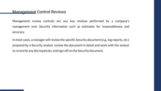 Logging, monitoring and auditing | PPTX