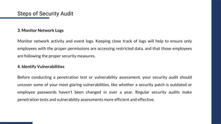 Logging, monitoring and auditing | PPTX