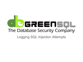 Logging SQL Injection Attempts | PDF