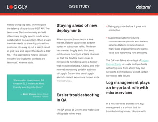 Loggly - Case Study - Datami Keeps Developer Productivity High with Loggly | PPT