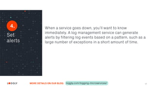 Loggly - Tools and Techniques For Logging Microservices | PPT